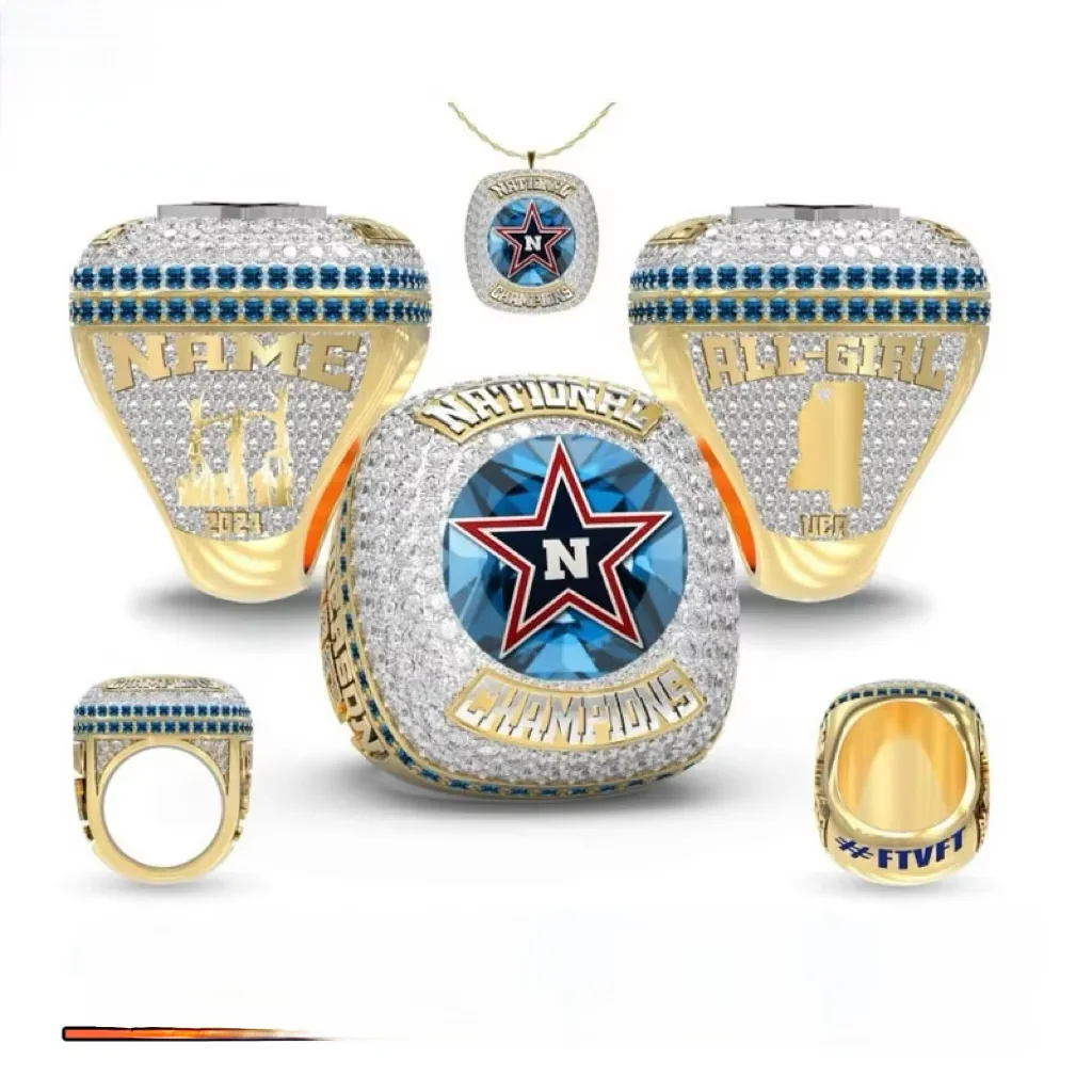 custom Championship Ring Most Valuable Player Gold Award Rings for team ...