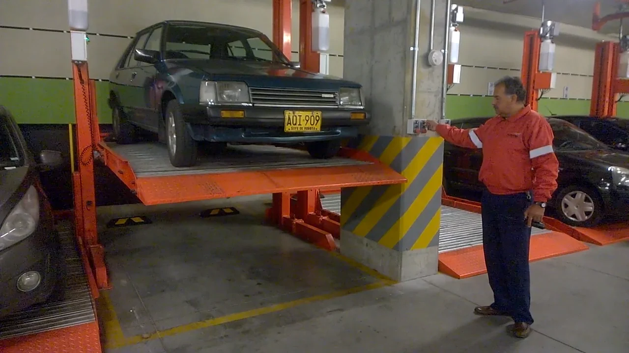 Duplex Parking Garage Lift Systems Car Stacker 2 Post Parking Lift ...