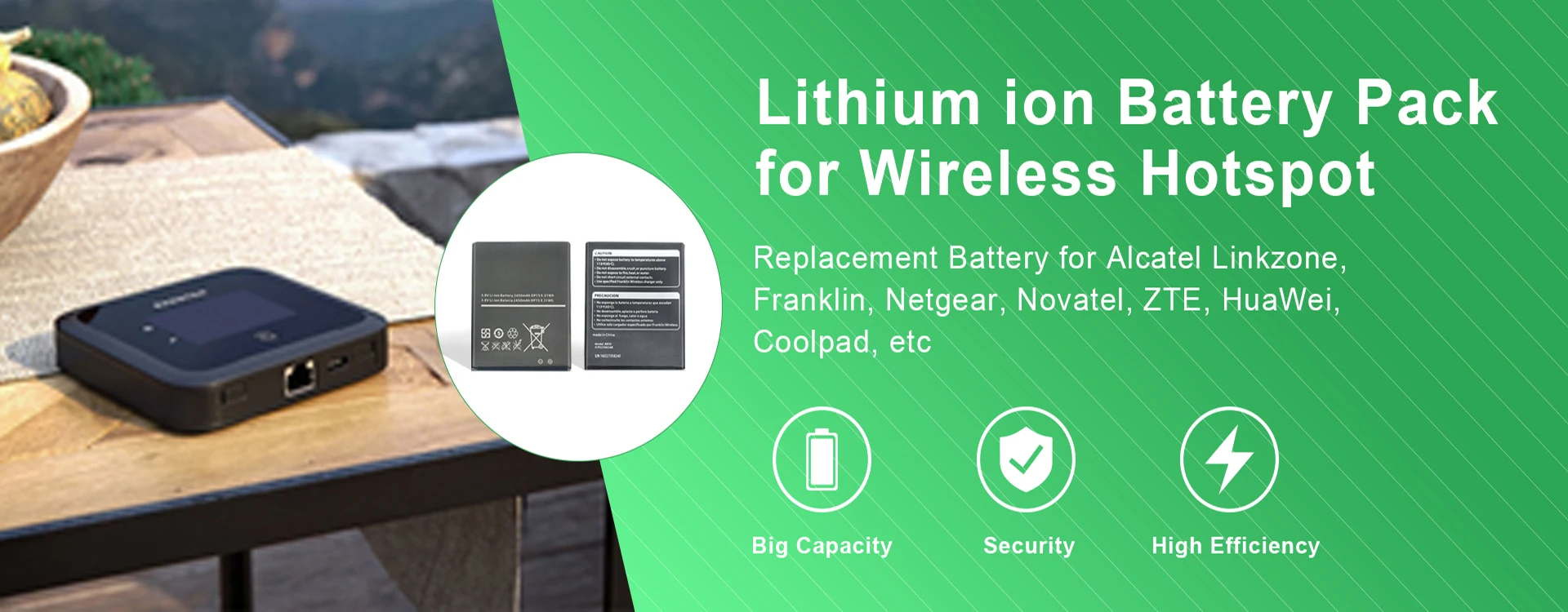 Oem New E5577 Wireless Router Battery Hb824666rbc For Huawei E5577 Wifi ...