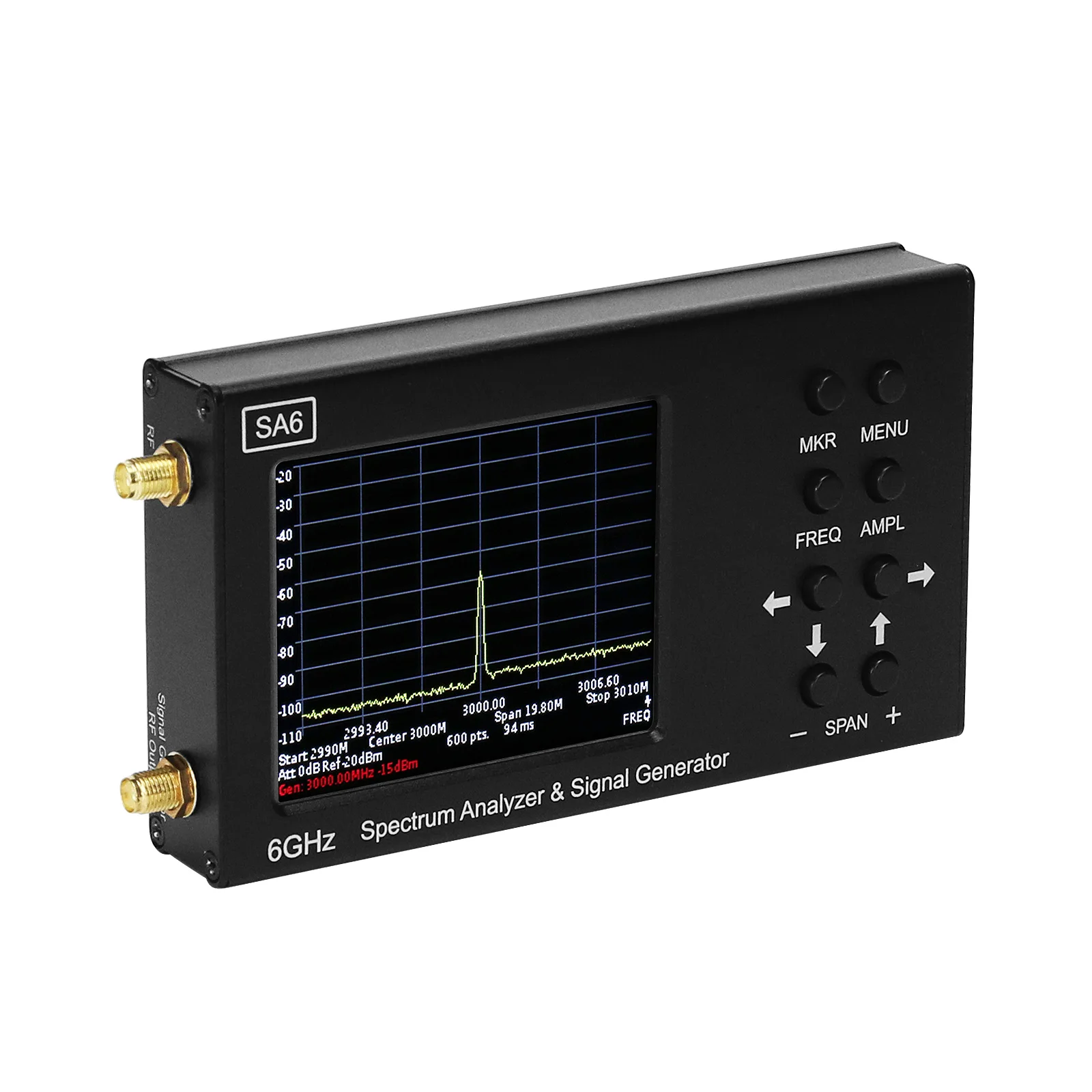 SA6 6ghz Spectrum Analyzer Signal Generator for Wi-Fi 2G 4G LTE CDMA ...
