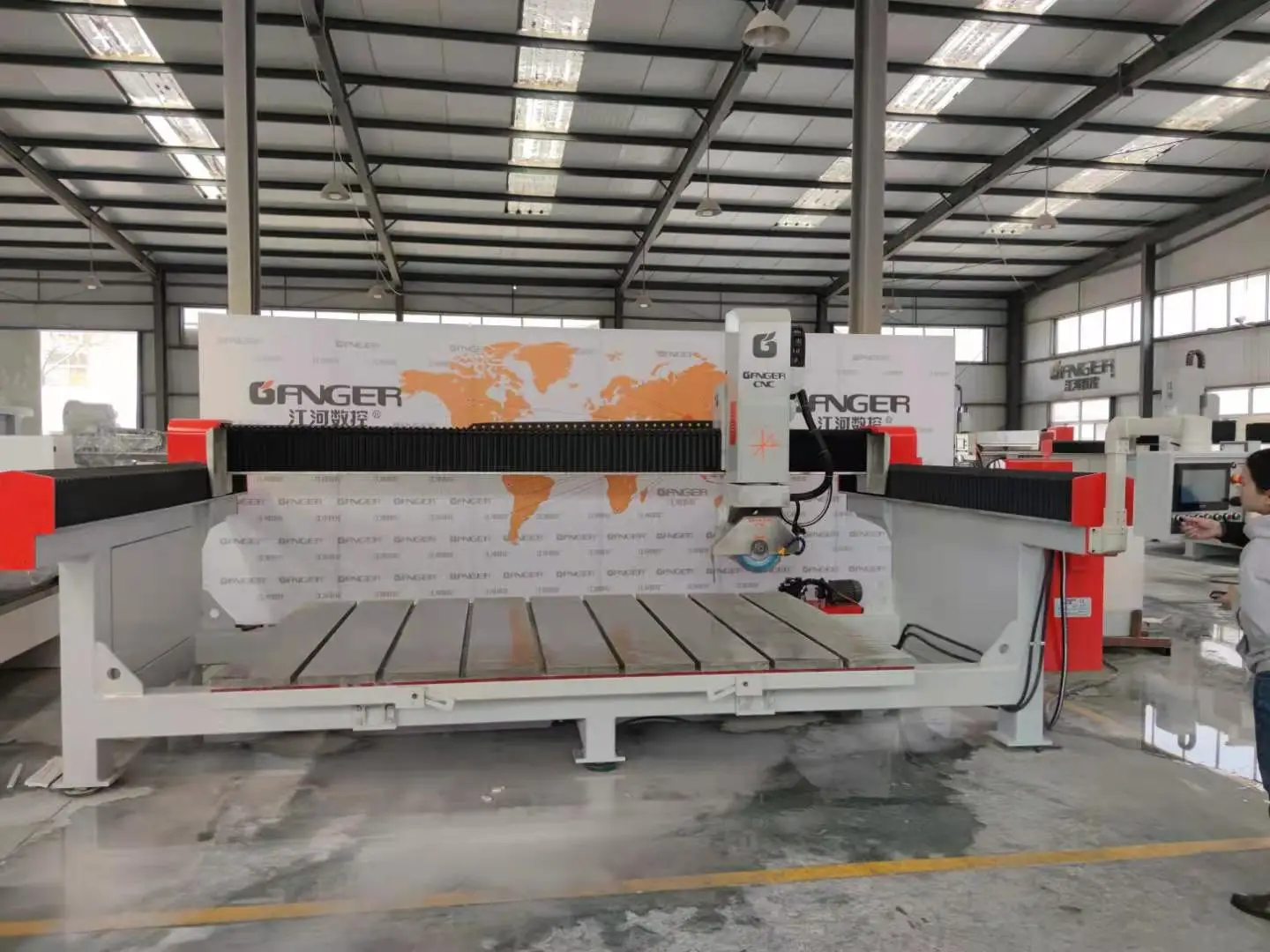 Large Slab Electric Tile Cutter 45 Degree Chamfering Portable Granite ...