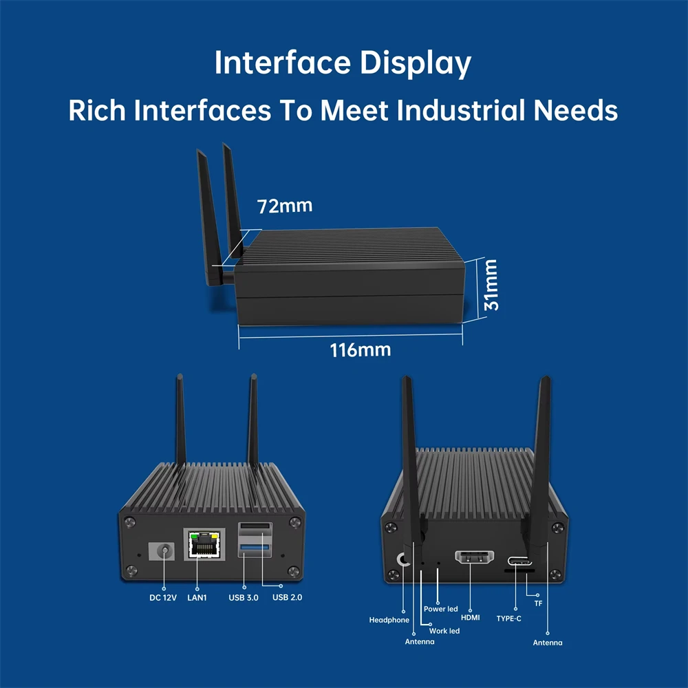 EDGE RK3588S AI TV BOX - 4K Android 12 Smart Media Player