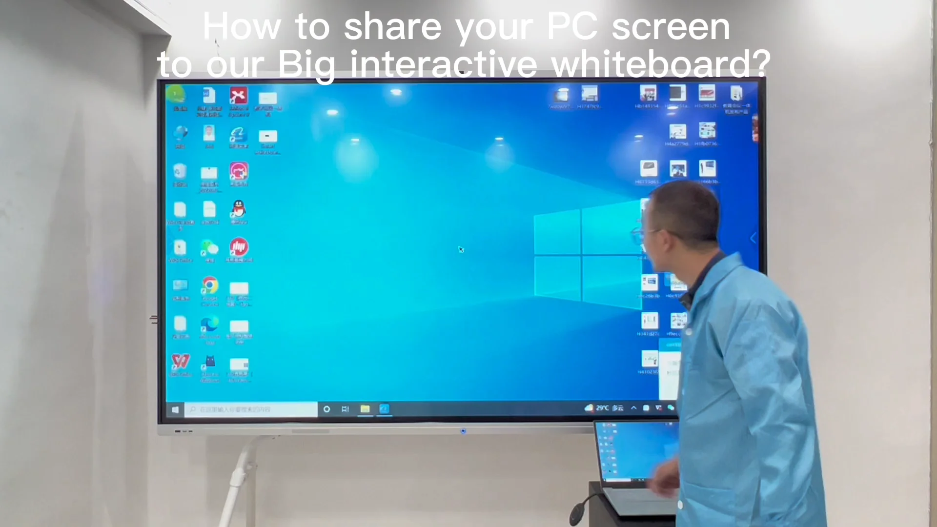 55 Inch 4k Hd Portable Android 12 Interactive Smart Board Digital Board ...