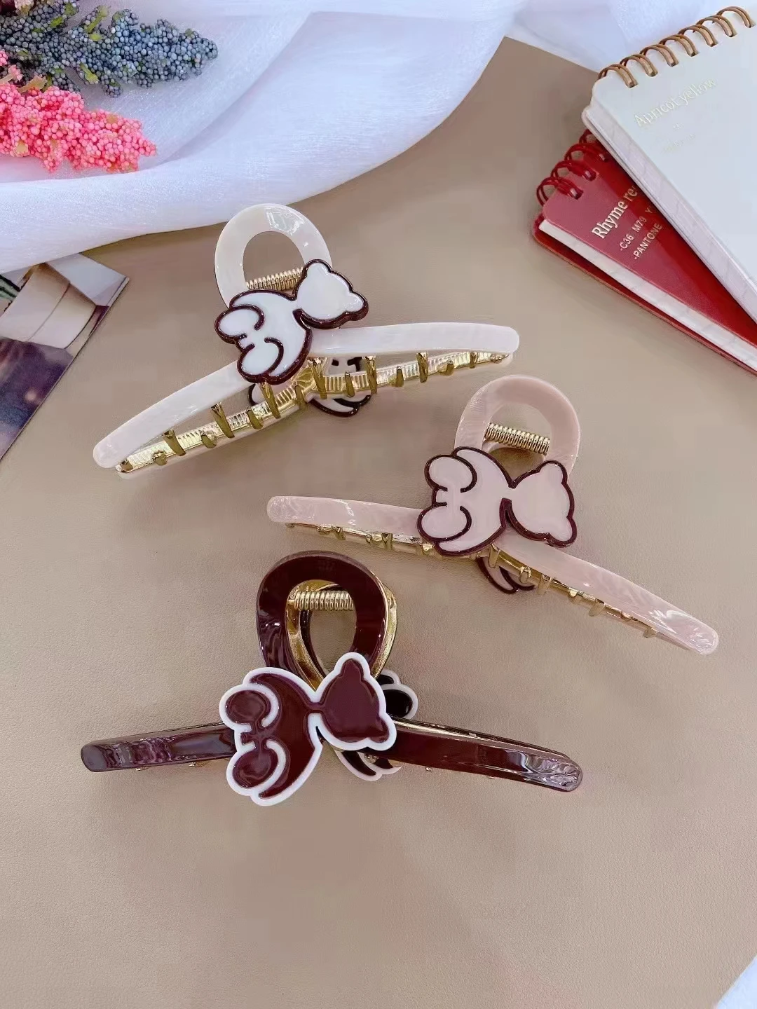 Custom Cellulose Acetate Acetic Acid Hair Claw Pet Dog Cat Pet Cartoon ...