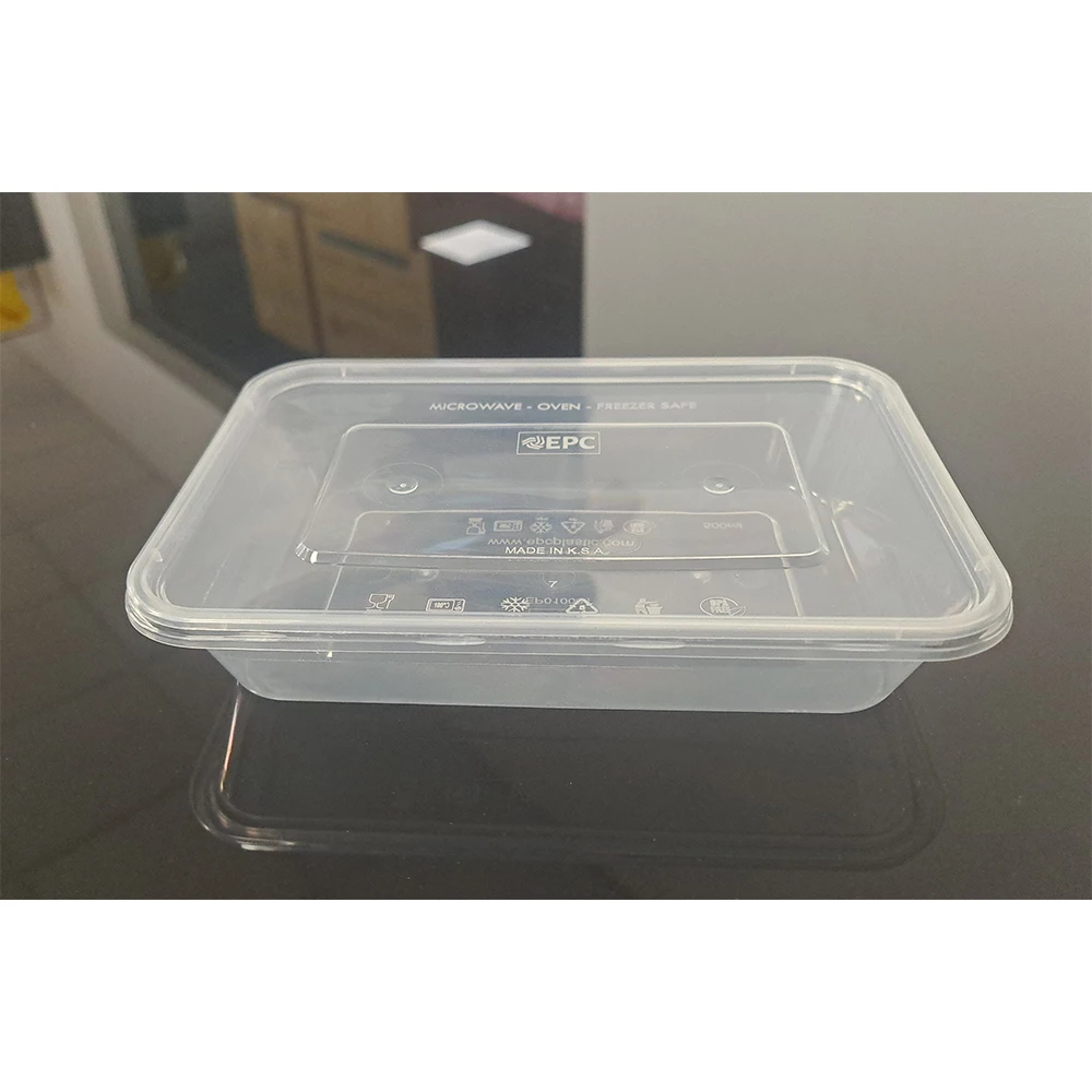 Bulk 500ml Pp Food Box High Quality Plastic Box Rectangular Pp Microwave Food Box Container For ...