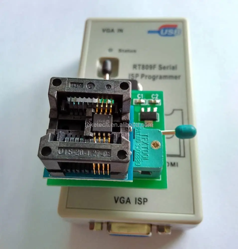 Rt809f Programmer 8 Adapter Ic Clips Eprom Programmer Chip Program 1.8v ...