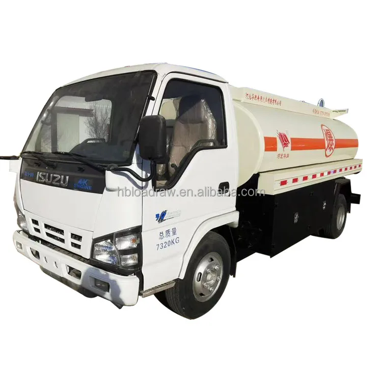 Second Hand Condition Isuzu 4k Engine Oil Tanker Truck On Hot Sale ...
