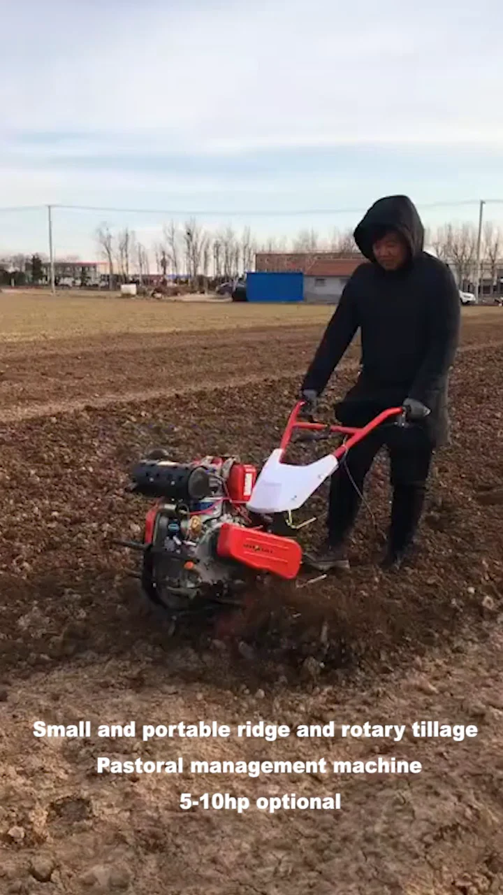 Small Two Wheel Diesel Engine Trencher Tiller Cultivator Machines - Buy ...