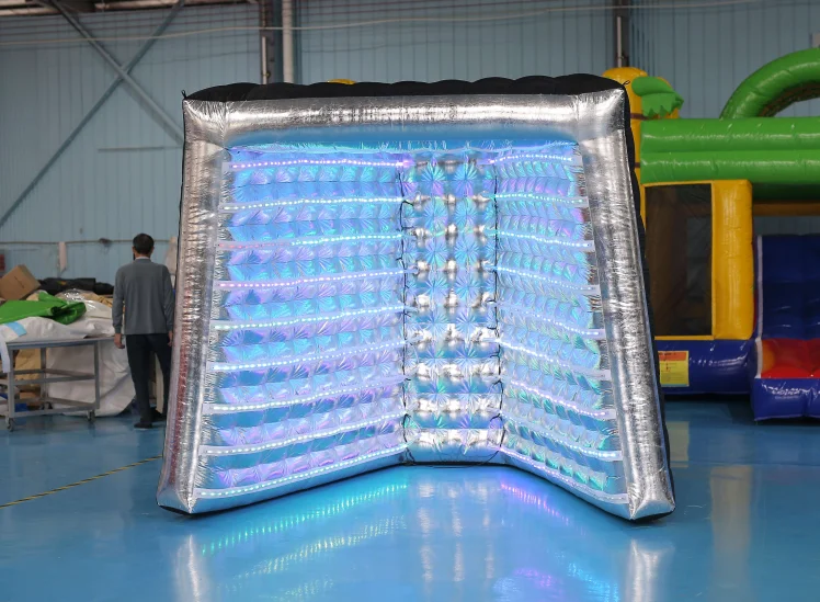 360 Photo Booth Installation Is Simple LED Inflatable Background Booth ...