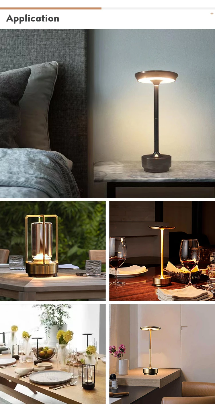 Modern Nordic Luxury Touch Control Dimmable Rechargeable Usb Bar ...