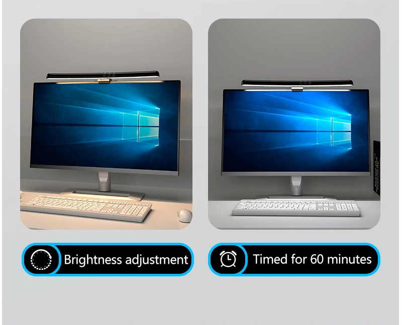 Curved Screen Monitor Light Rgb Backlight Computer Light Bar Gaming ...