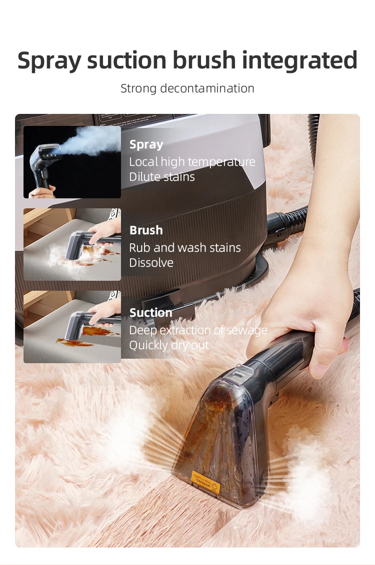 Steam Rug Carpet Cleaning Machine Vacuum Extractor Electric Sofa Bed ...