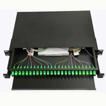 24 Core Sc Apc Fiber Optic Patch Panel Odf For Fttx Ftth Network - Buy ...