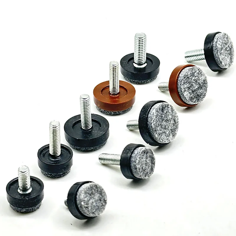 M6 Felt Pad Adjustable Furniture Leveling Feet M6 Felt Chair Glides ...