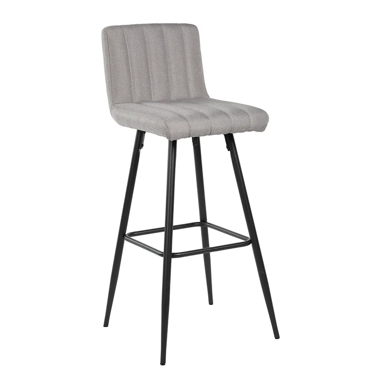 Luxury Modern Nordic Metal Leg High Stool Chair For Bar Home Coffee ...