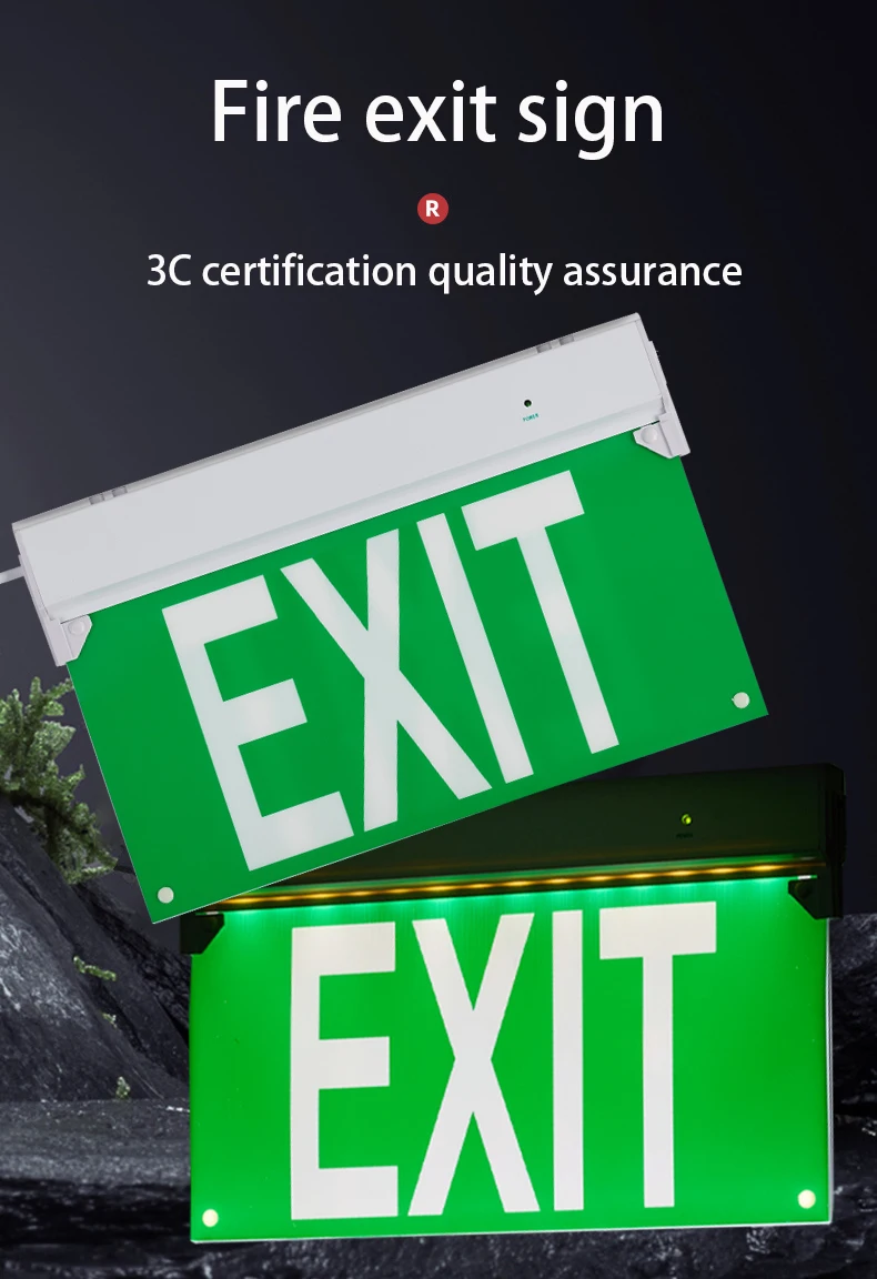 Tuoming North American Standard Rechargeable Emergency Exit Lights Led ...