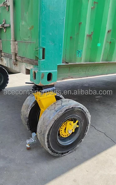 Heavy Duty Mold on Rubber Tire Casters for ISO Shipping Containers