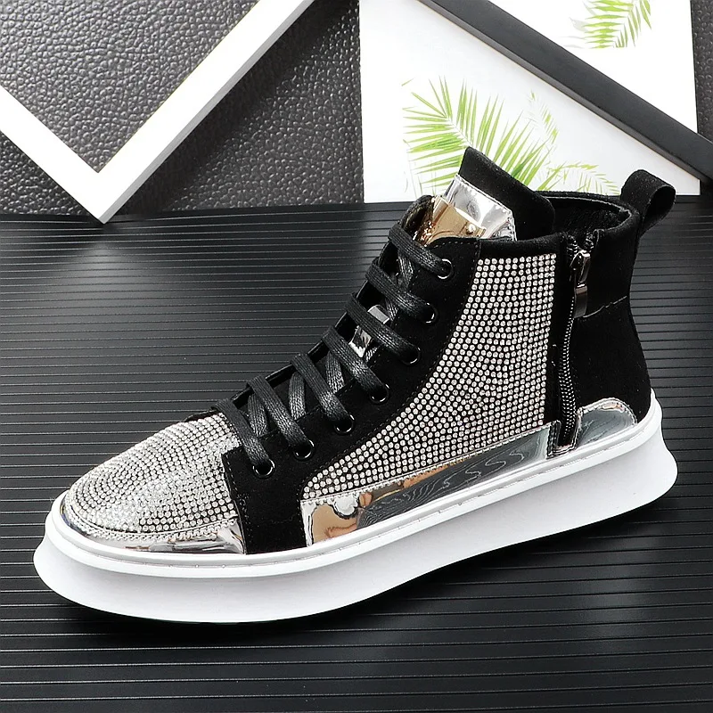 Wholesale Men's Customized Spring Luxury New Designer Crystal Inlaid ...