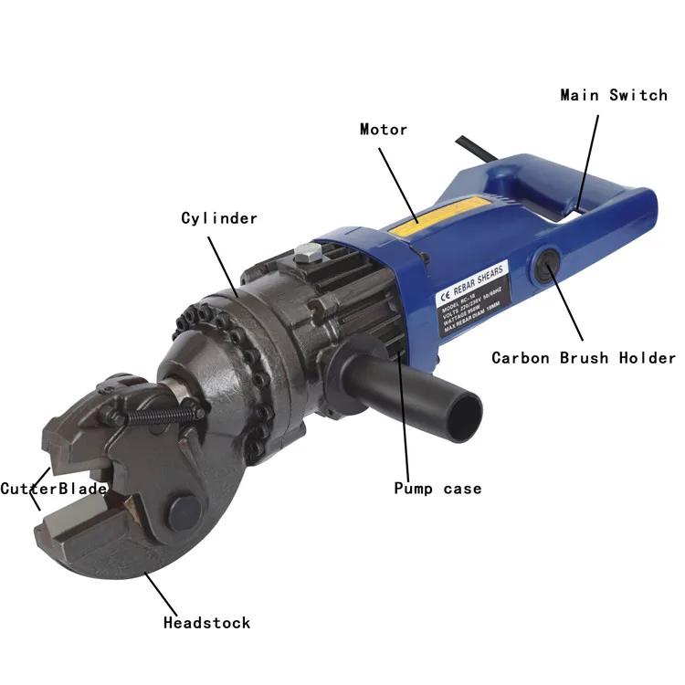 18mm Portable Electric Steel Bar Cutter/rebar Cutter Machine - Buy ...