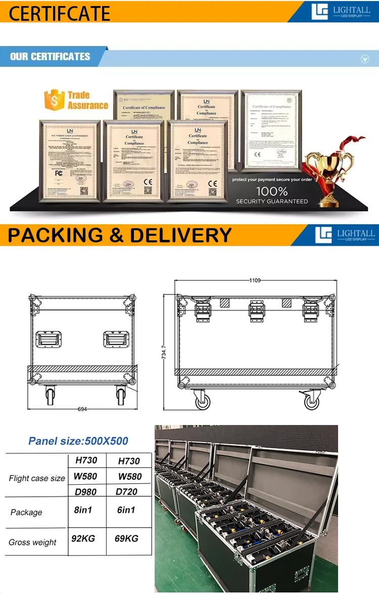 Easy Maintenance 4K 8K LED Screen Display OEM ODM IP65 P1.9 P2 P2.5 P2 ...