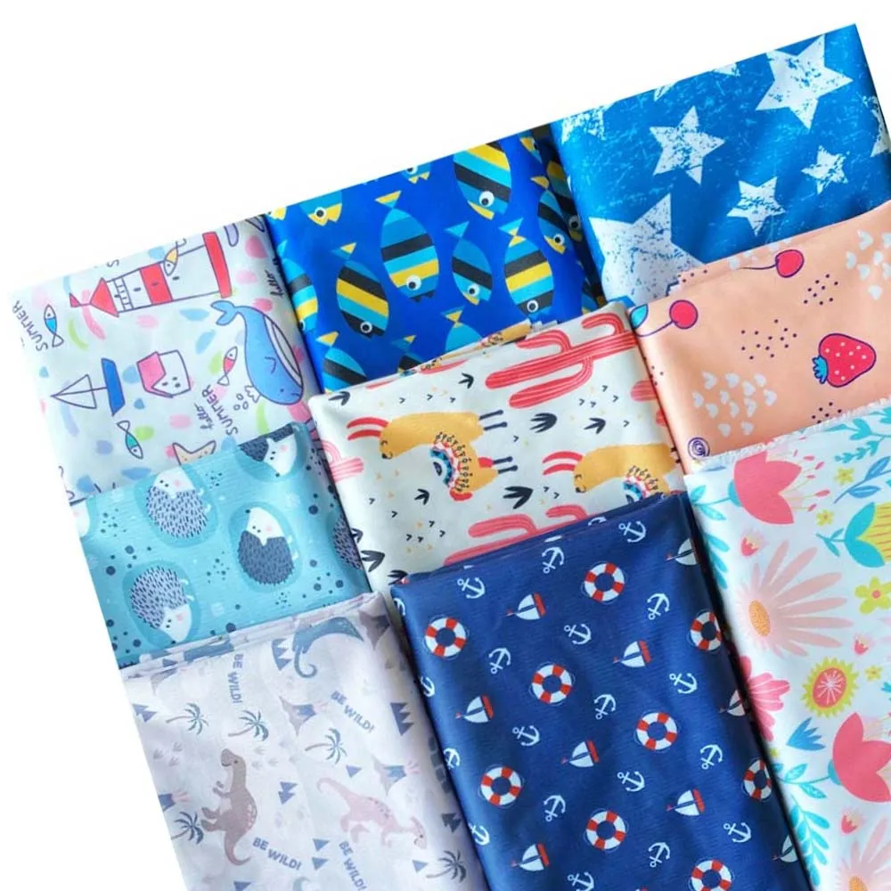 PUL Polyester Printed Cloth Fabric Sewing TPU Fabric for Patchwork ...