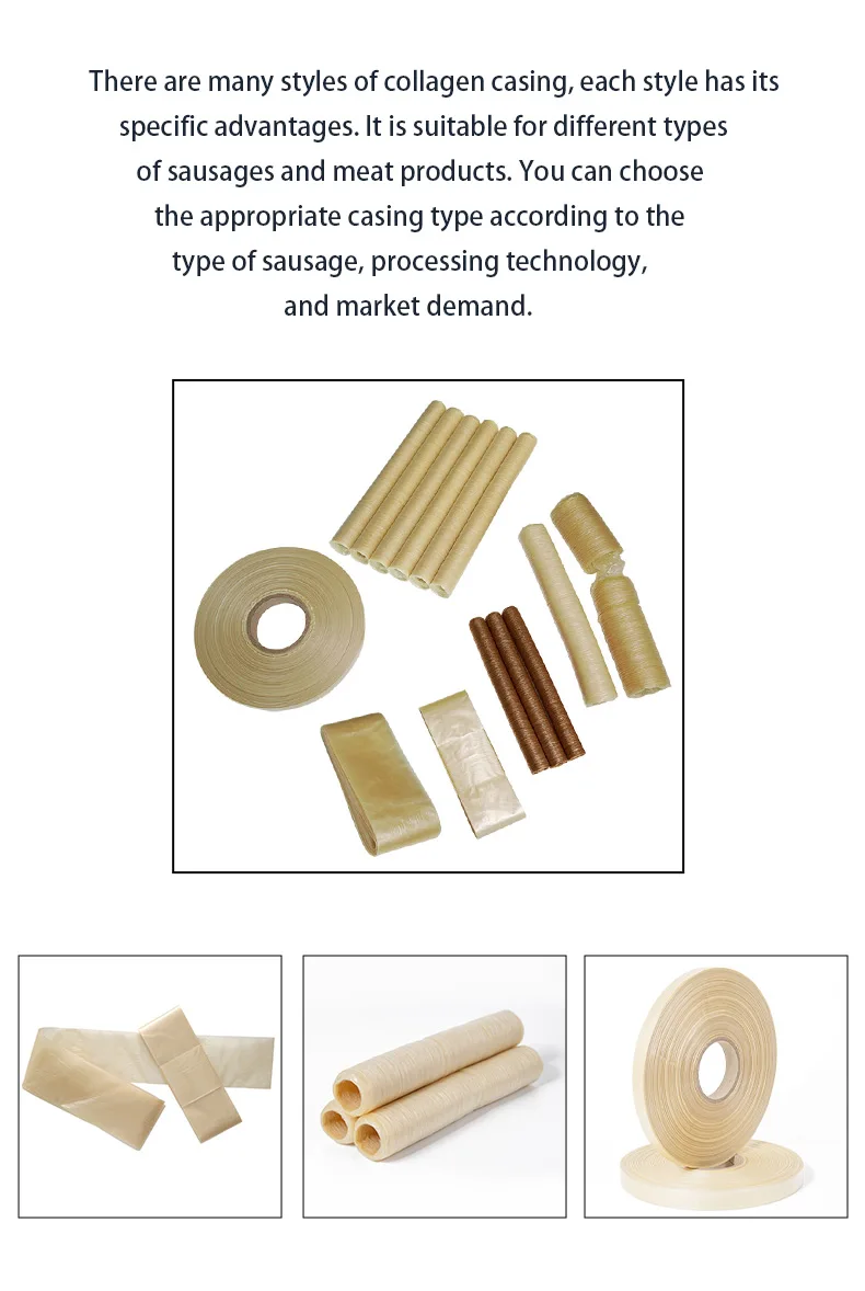 Eco Friendly Collagen Casing for Sausage Production and Packaging ...