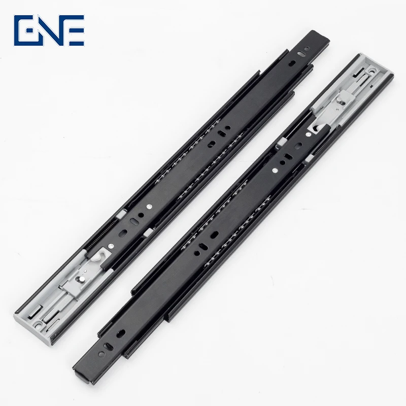 3 Fold Full Extension Ball Bearing Drawer Slide Push Open Soft Close ...