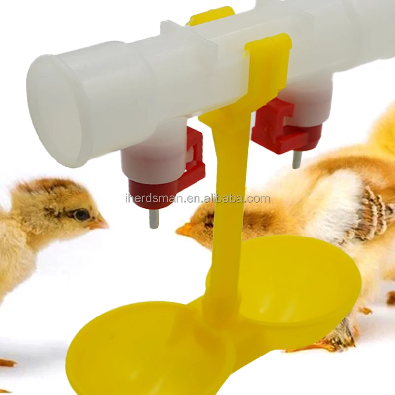 Efficient Chicken Waterers - Double Headed Automatic Drinkers