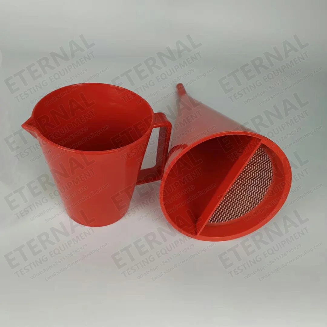 Mud Viscosity Flow Cone Apparatus Slurry Test Kit Marsh Funnel ...