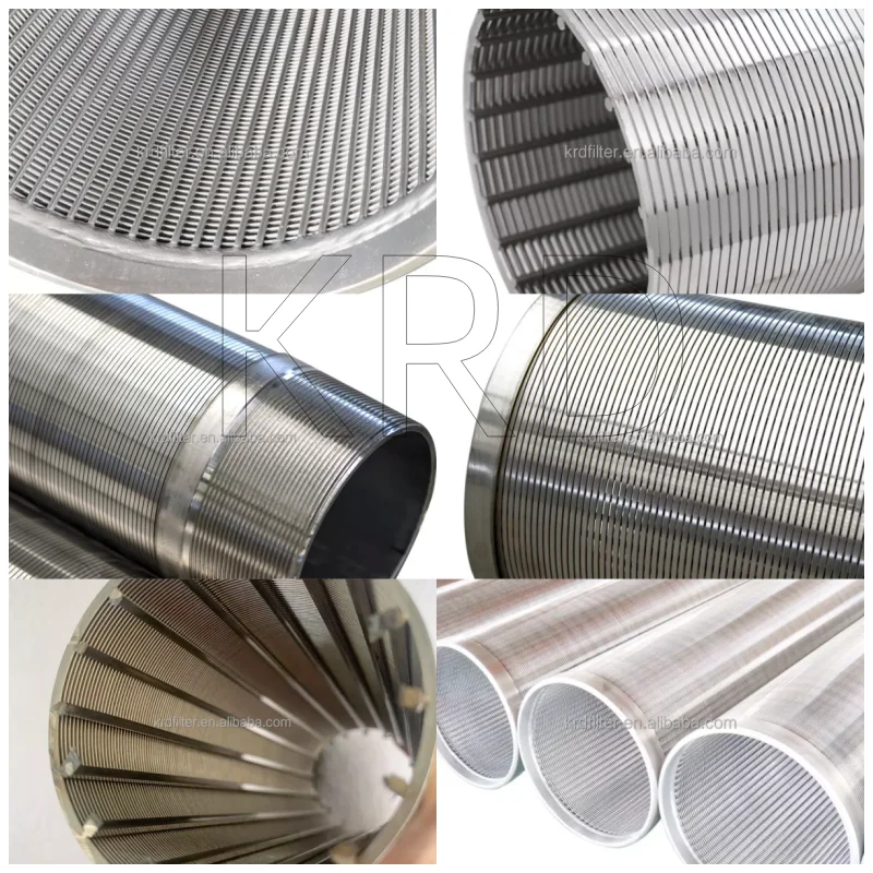 Krd China Production Supply Stainless Steel 316l Wedge Wire Pipe Filter ...