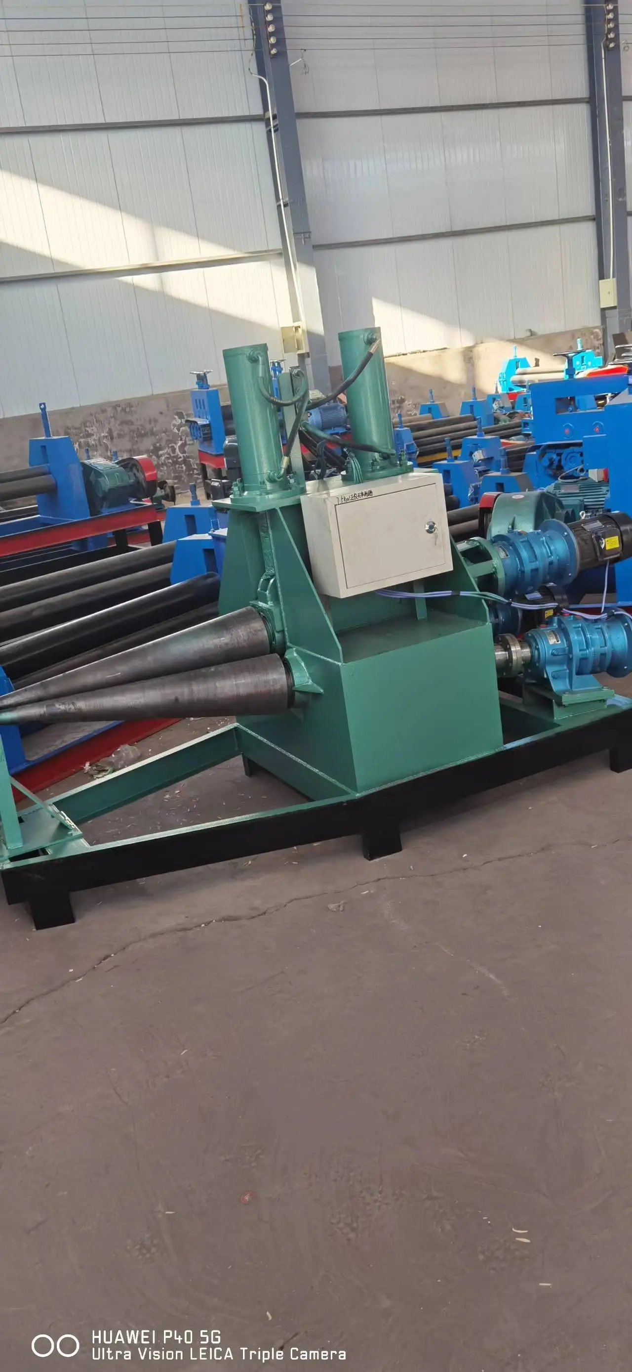 Hydraulic Drive Cone Rolling Machine Conical Plate Rolling Device Three ...