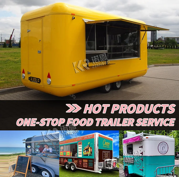 Customized Mobile Restaurant - Fast Food Kiosk for Sale