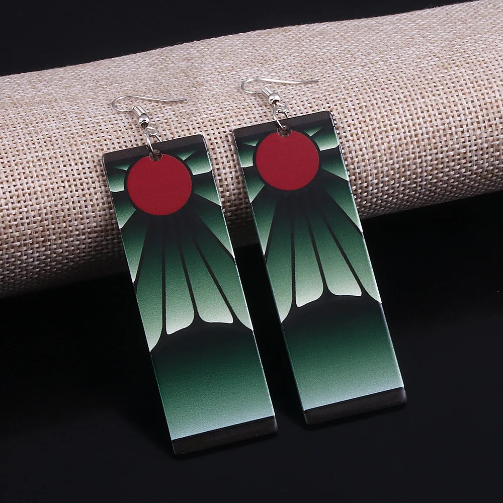 New Anime Demon Slayer Cos Kimetsu No Yaiba Zenitsu Earrings Men Ear ...
