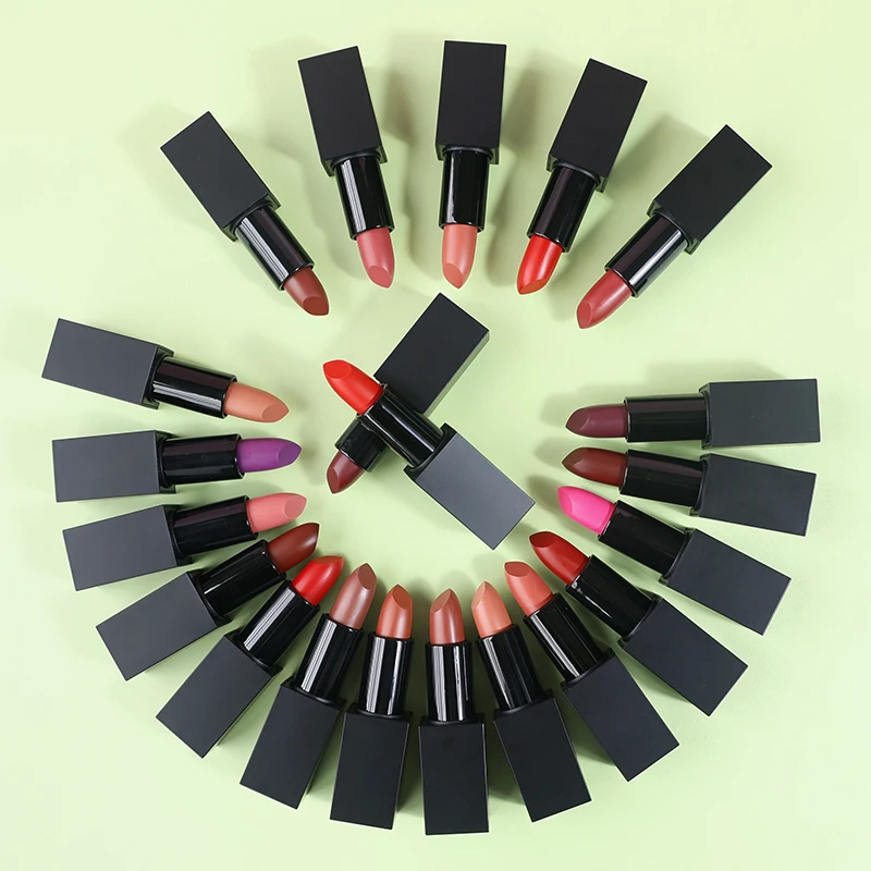 Custom Smooth Vegan Lipstick Long Lasting 21 Colors Cosmetic Matte ...