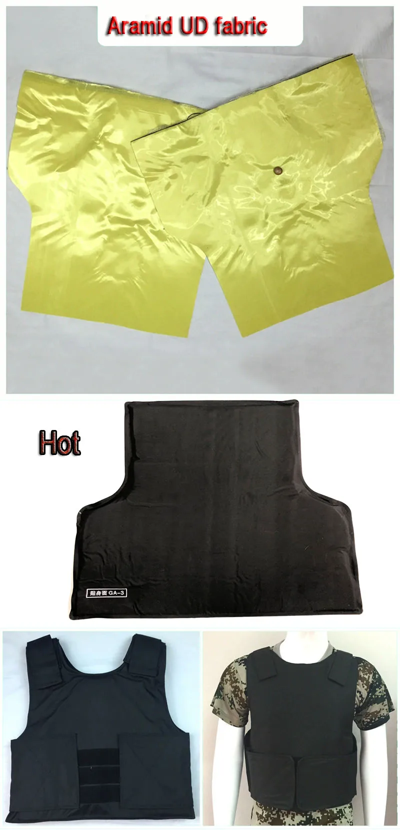 Aramid Armor Ud Fabric With Nij 3a Standard - Buy Aramid Ud Fabric ...