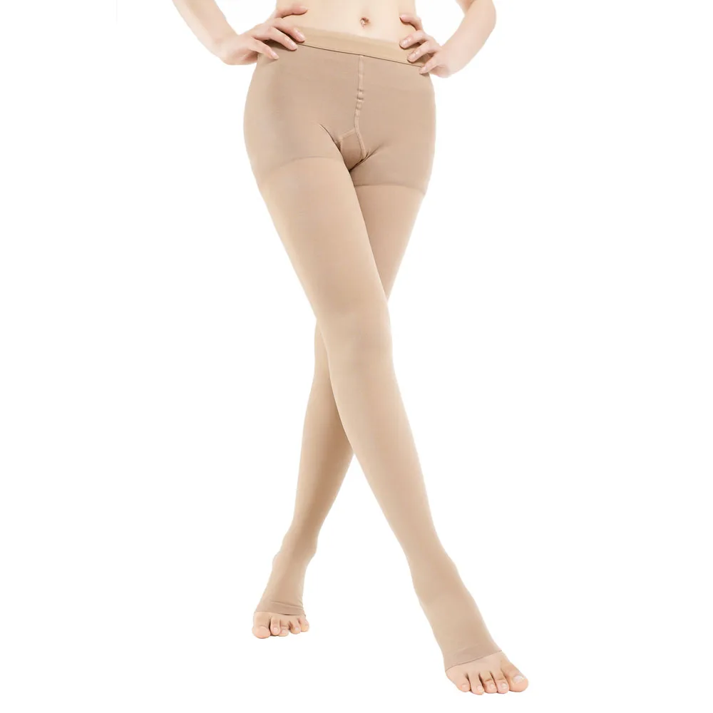 15-21mmhg Elastic Compression Pantyhose Tights Solid Varicose Vein Deep ...