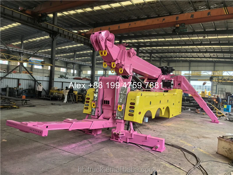 75 Tons 100 Tons 4 to 7 Winches Rotator Heavy Duty Wrecker Body