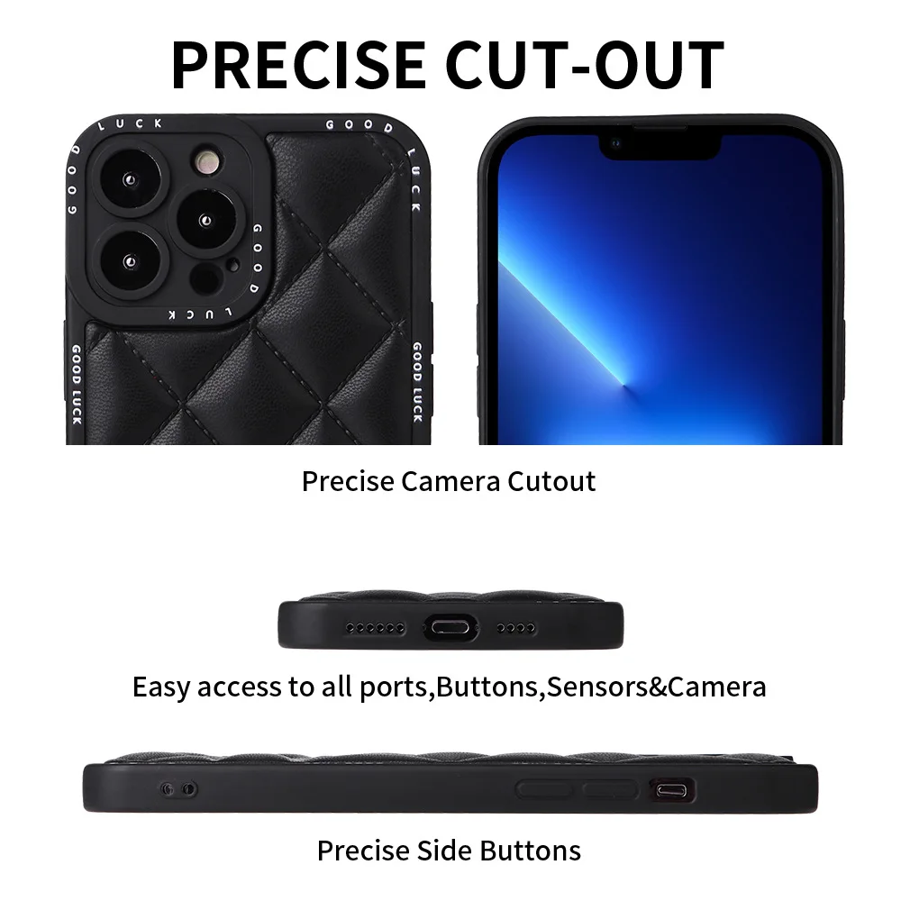 Luxury Brand Sup Design Puffer Phone Cases Cover For Iphone 14 13pro 12 ...