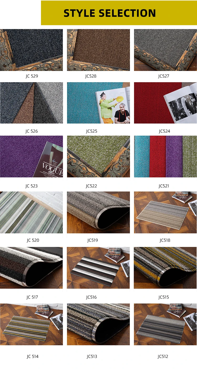Custom Commercial Anti-slip Teslin Entryway Carpets Thick Indoor ...