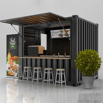 10ft Container Coffee Bar Fast Food Mini Pop-up Shop Cafe Shops Mobile ...