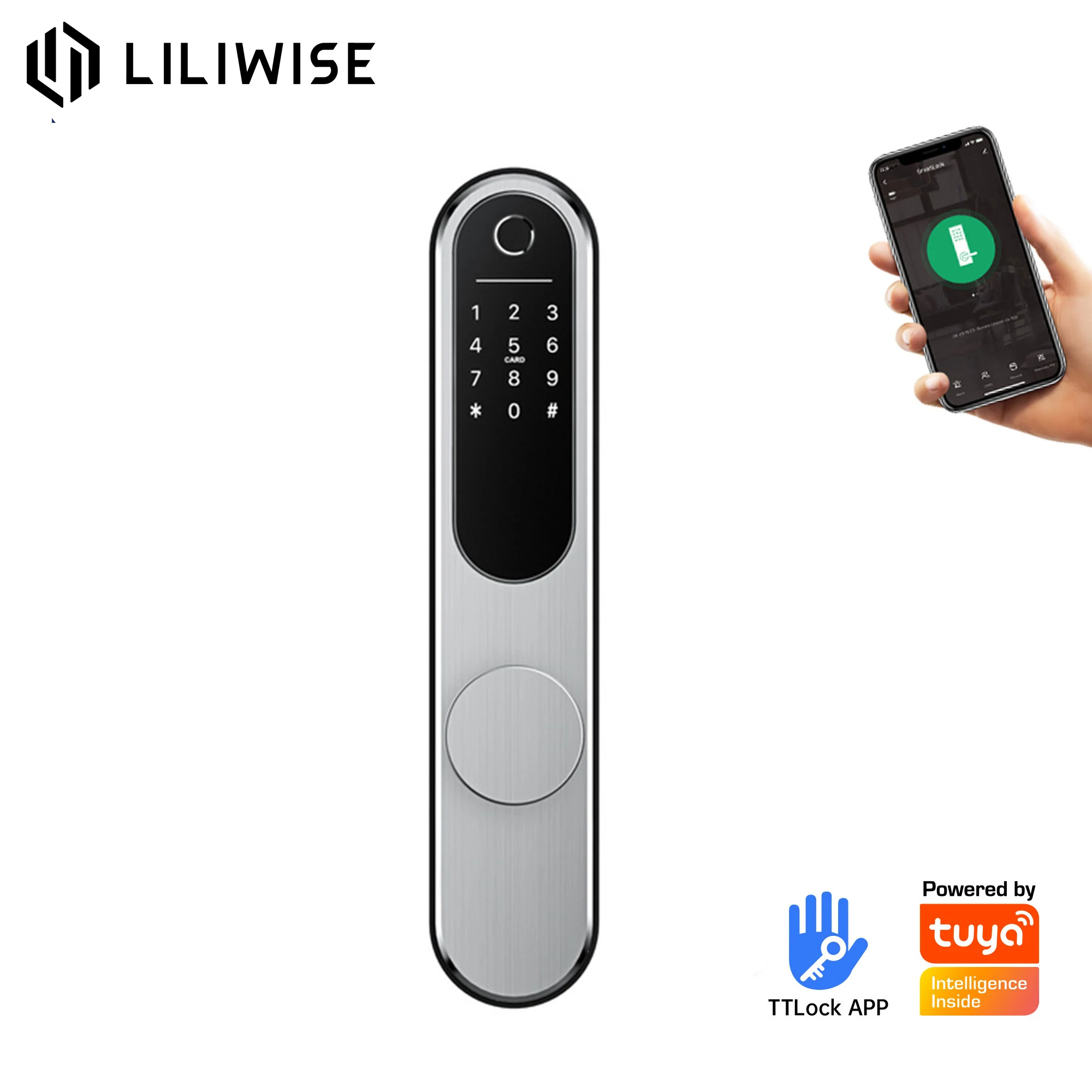 Smart Stainless Steel BLE Fingerprint Lock Cylinder for Homes, Hotels ...