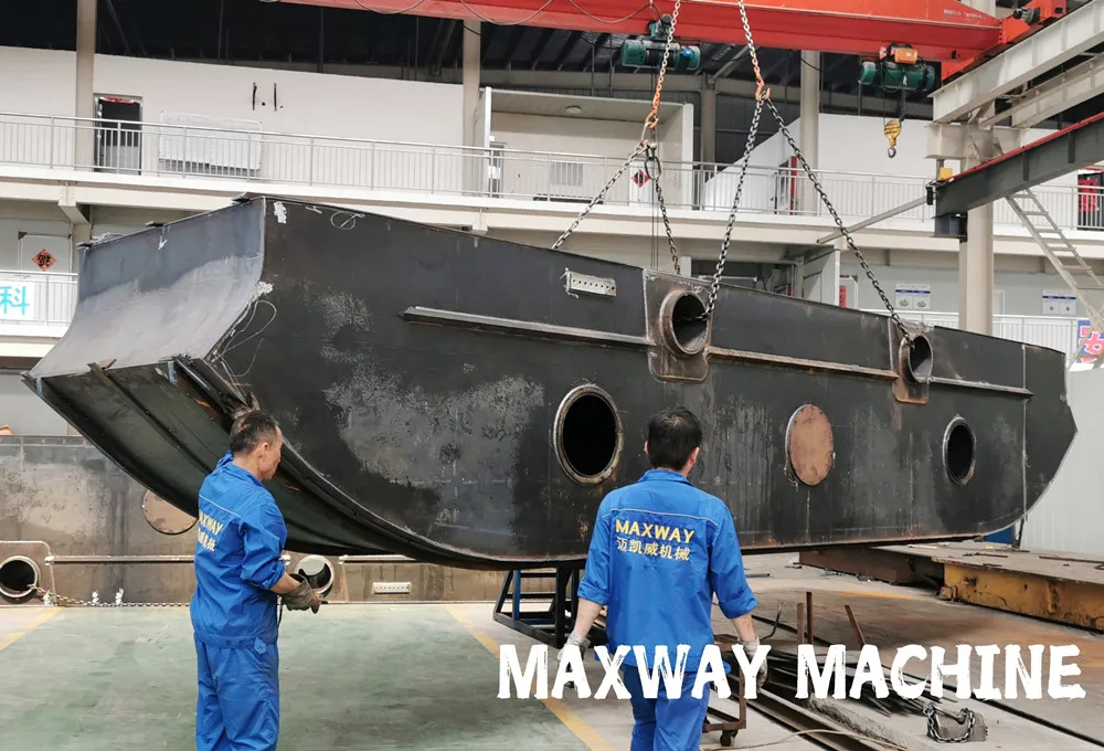 MAX250PU Floating Amphibious Pontoon Track for 23-26 Ton Excavators