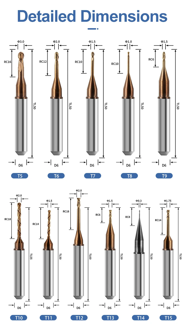 Dental Cadcam Milling Burs Dental Milling Burs For Sale Titanium Dental ...