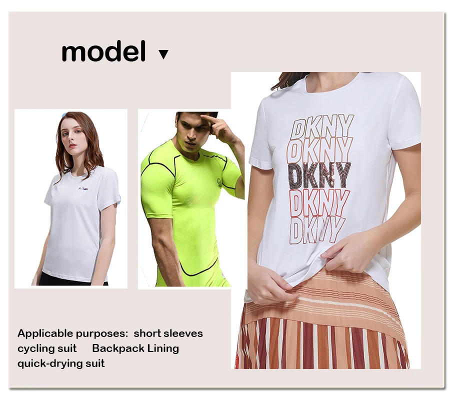 Hot Sell Dry Fit Fabric 4 Way Stretch Interlock Polyester Plain Cloth ...