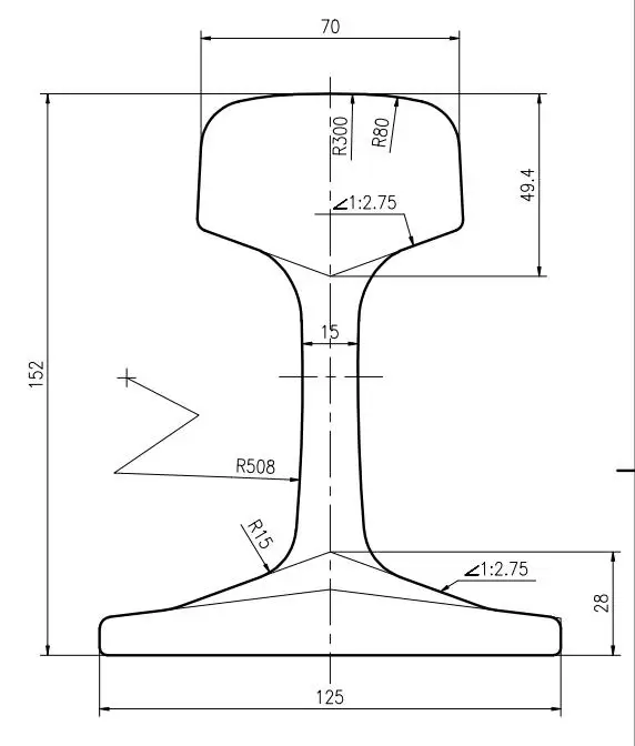 UIC 50 Heavy Rails 900A Grade - 12m Length for Railway Applications ...