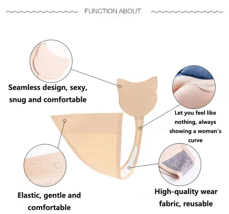 Women’s C-String Thong Invisible Knickers - Sexy & Seamless