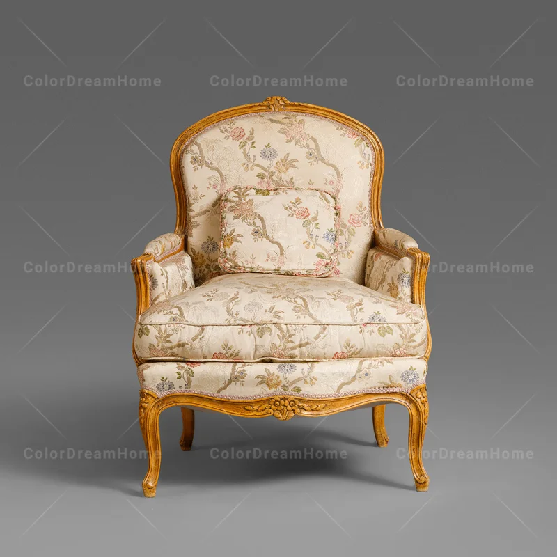 Royal Antique Luxury Lounge Armchair - French Accent Chairs