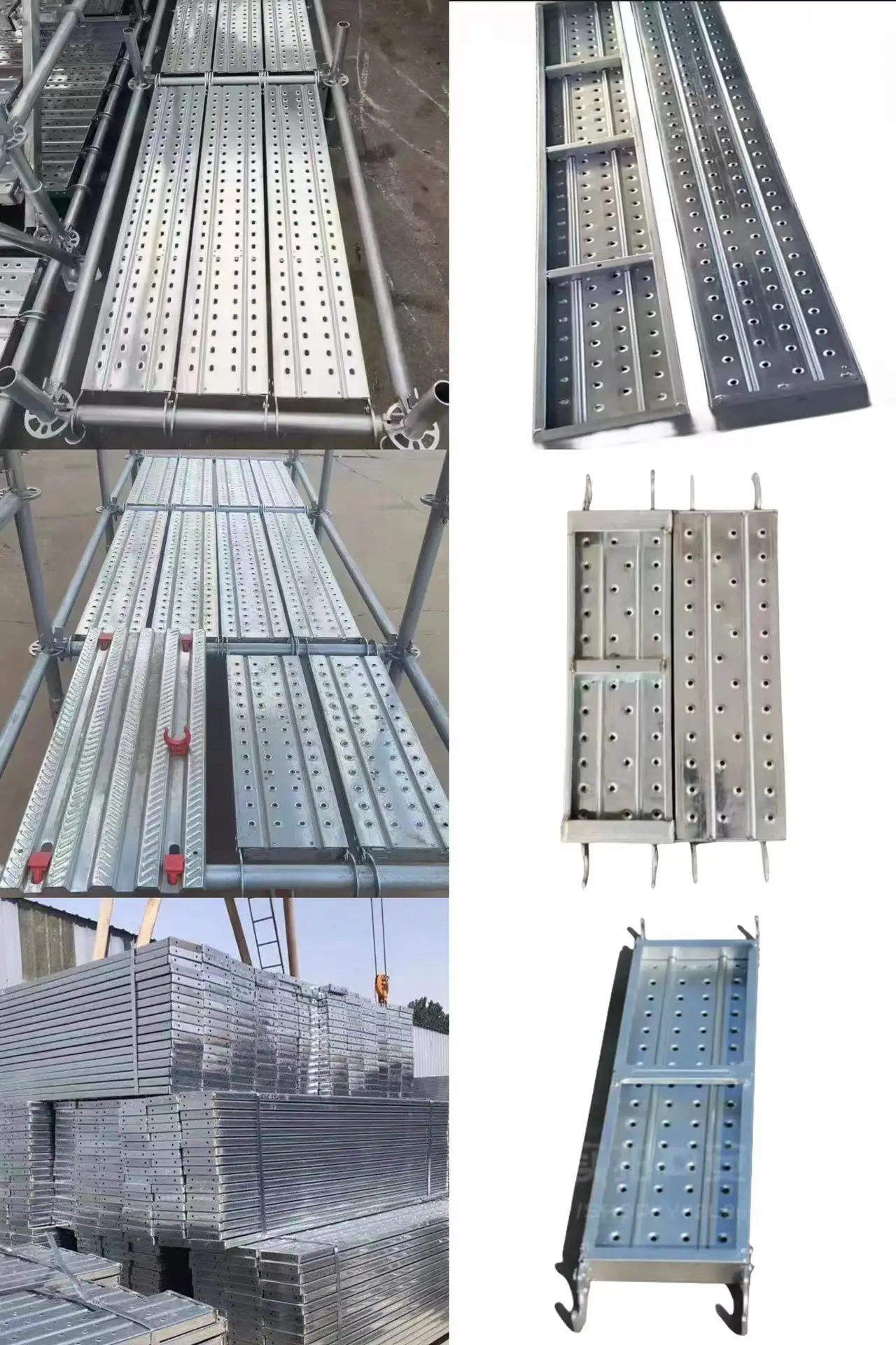 Hebei Produces Galvanized Perforated Scaffolding With Hooks And Walking ...