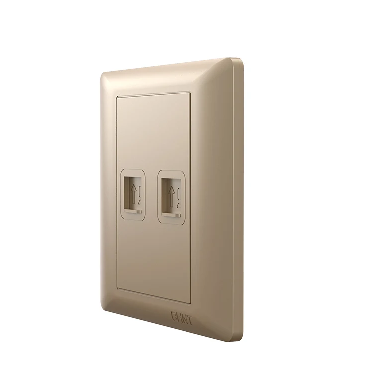 CHINT Double Data Outlets UK Wall Switch Electrical Switch Socket ...