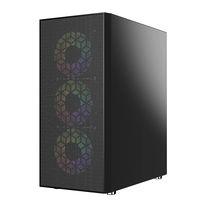 Atx M-atx Full Tower Gaming Computer Case Desktop Tempered Glass Side ...